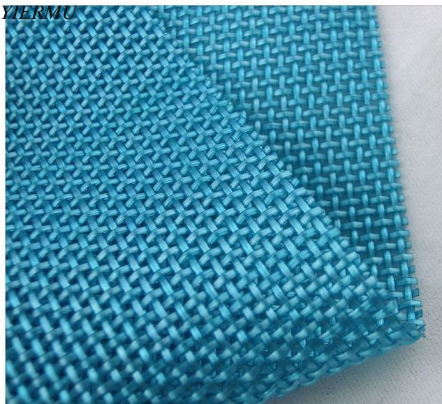 light blue Textilene 1X1 woven Mesh UV Fabric for pool safety fence ...
