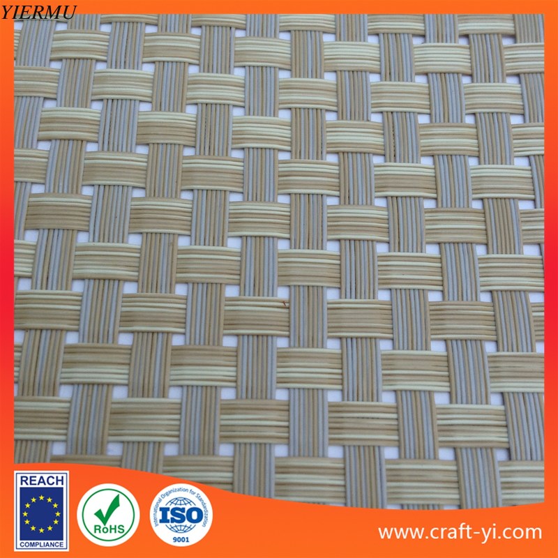 Rattan color 8X8 Textilene mesh weave fabric in PVC coated mesh outdoor ...