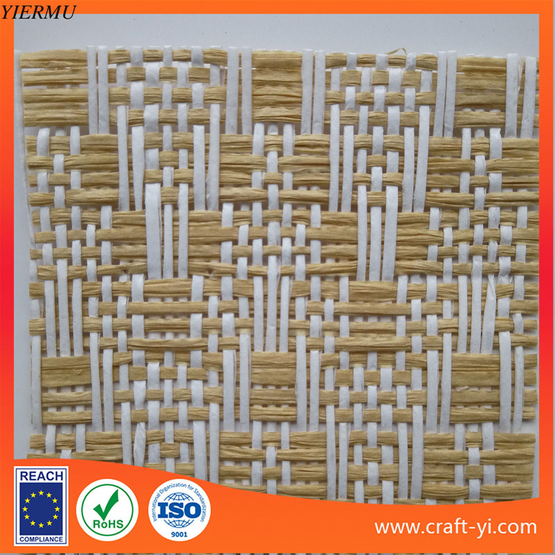 Woven paper straw fabric textile in Eco-friendly material for bag ...