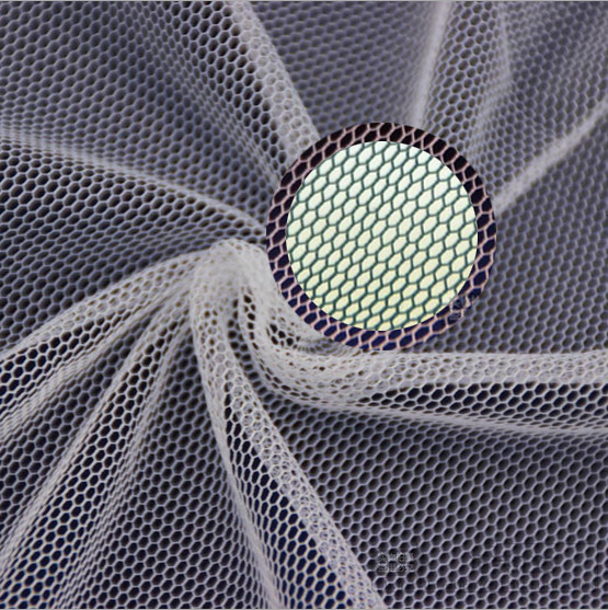 Hexagonal mesh cloth dress children's clothing mosquito netting fabric