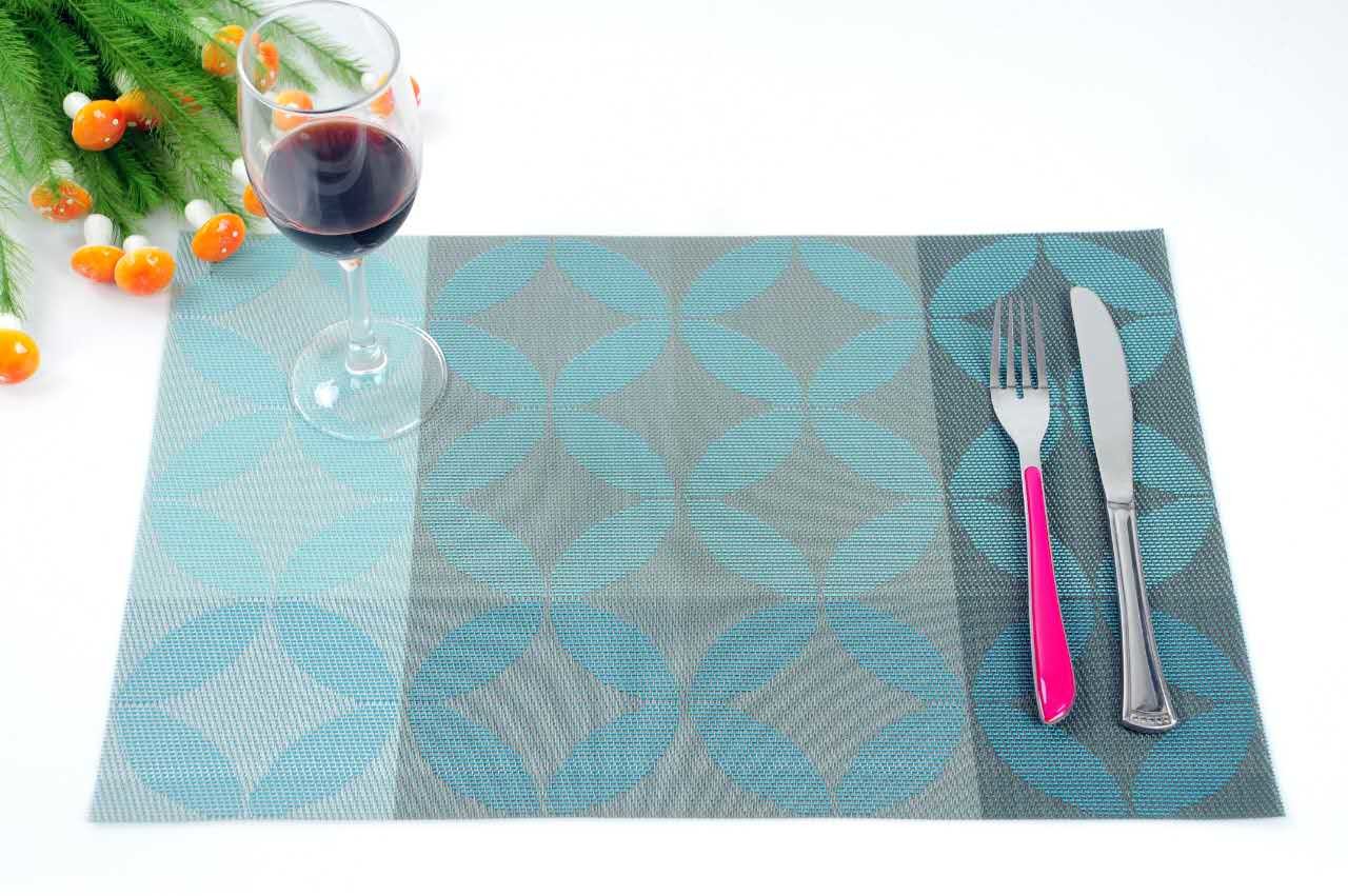 jacquard weave Textilene Placemats Heat Insulation Non-slip Mats Daily ...