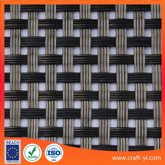 Anti-UV waterproof woven mesh Textilene fabric solar sun lounger fabrics