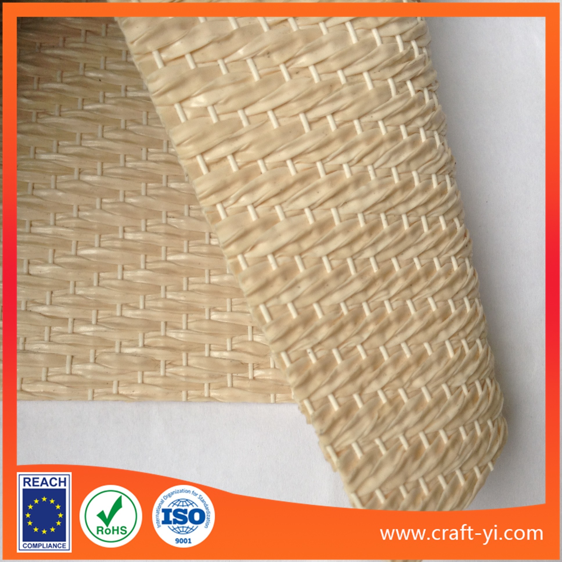 creamy white PP woven fabric in Textilene PVC coated mesh fabric weave ...
