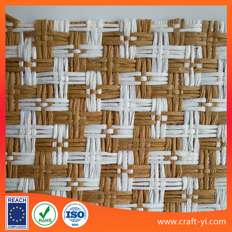 raffia woven straw fabric for hats in natural material textile