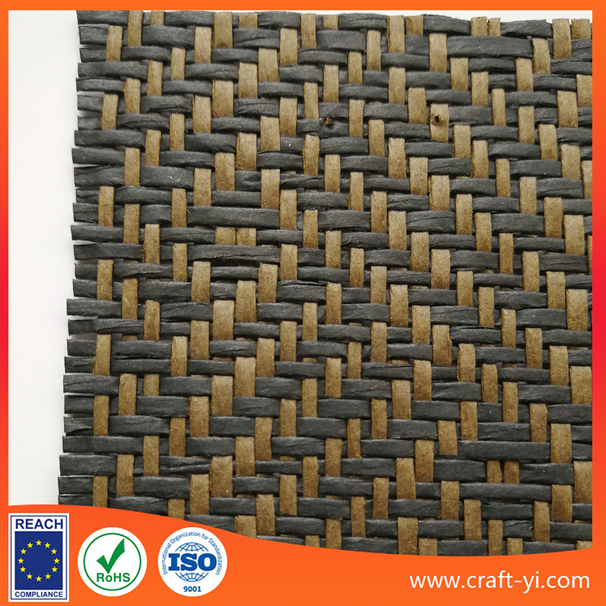 supply Eco friednly natural paper woven straw fabric for bag hat shoes ...