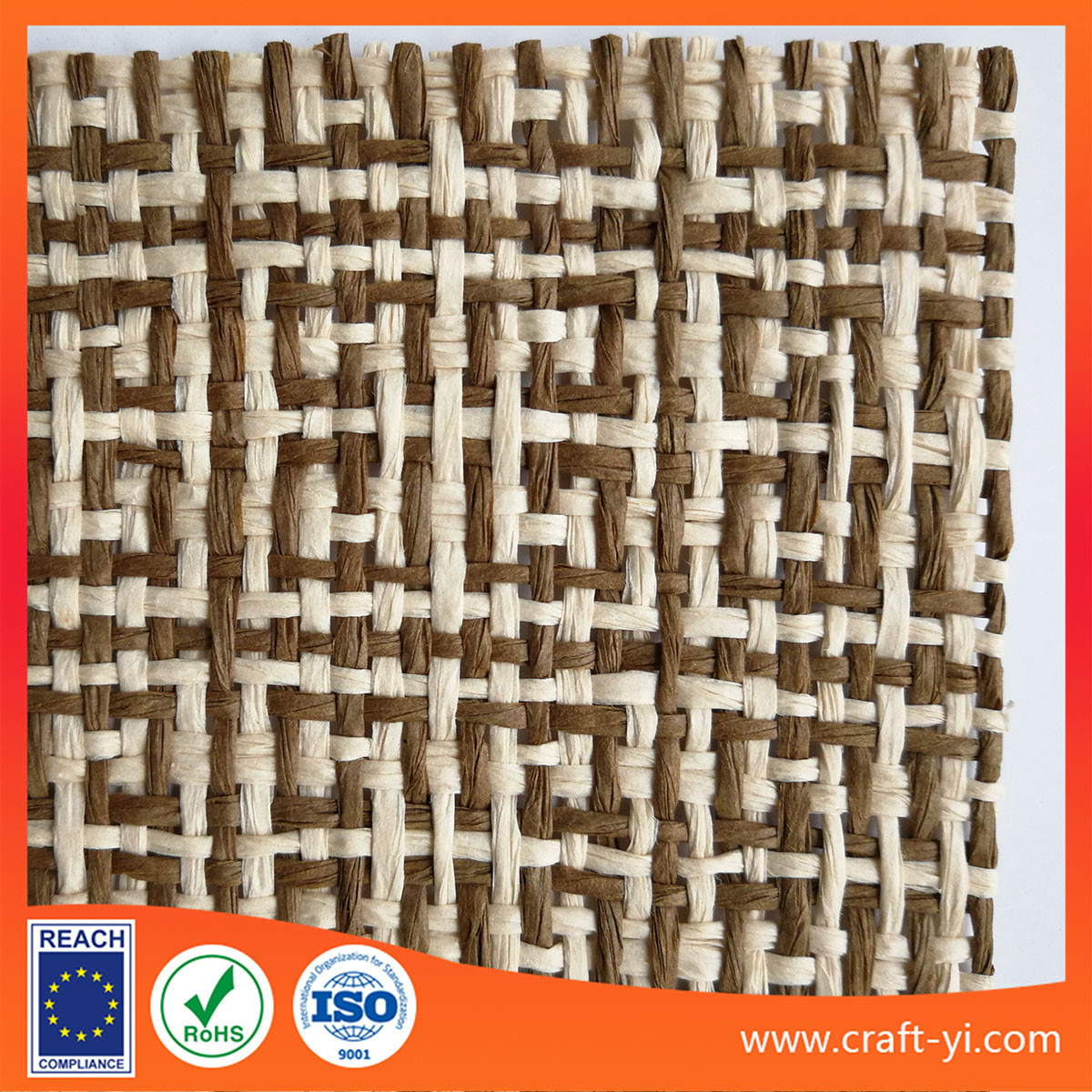 natural straw paper wire woven mesh fabric for bag, shoes , box etc fabrics