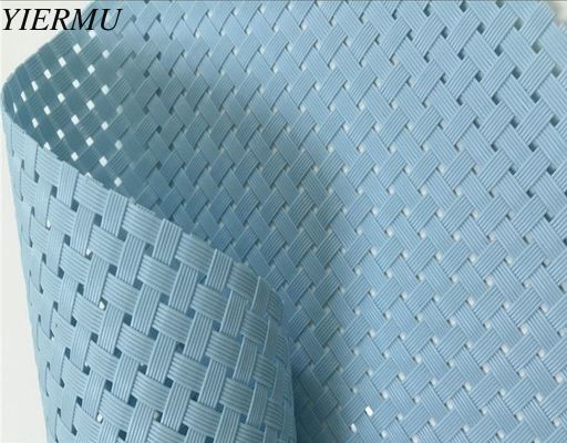 light blue color Textilene® Solar Screens & Sun Screen Fabric 8*8 woven ...