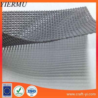 Gray color 1 X 1 wire weave PVC coated mesh fabric Textilene mesh fabrics