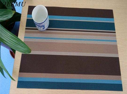 Blue With White Color Stripe 2x1 Textilene Mesh Fabric For Outdoor ...