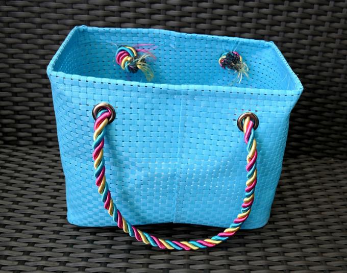 Textilene mesh fabric to do bag reuse Easy clean for shoping bag