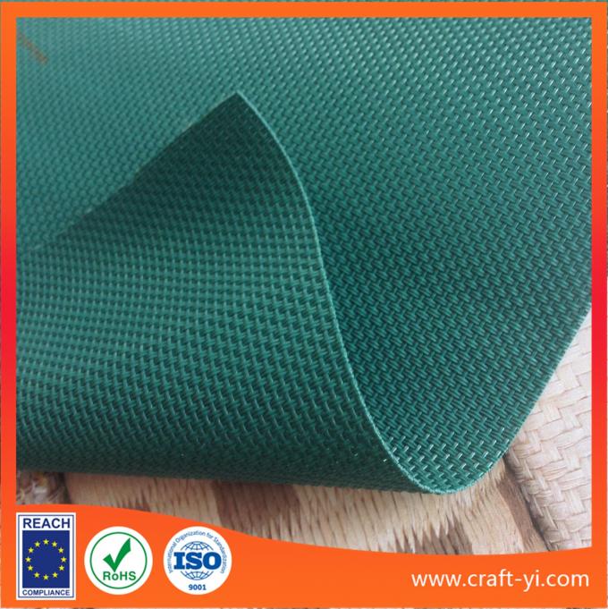 Dark Green Textilene Mesh Fabric Pvc Coated Material Easy Clean And Dry ...